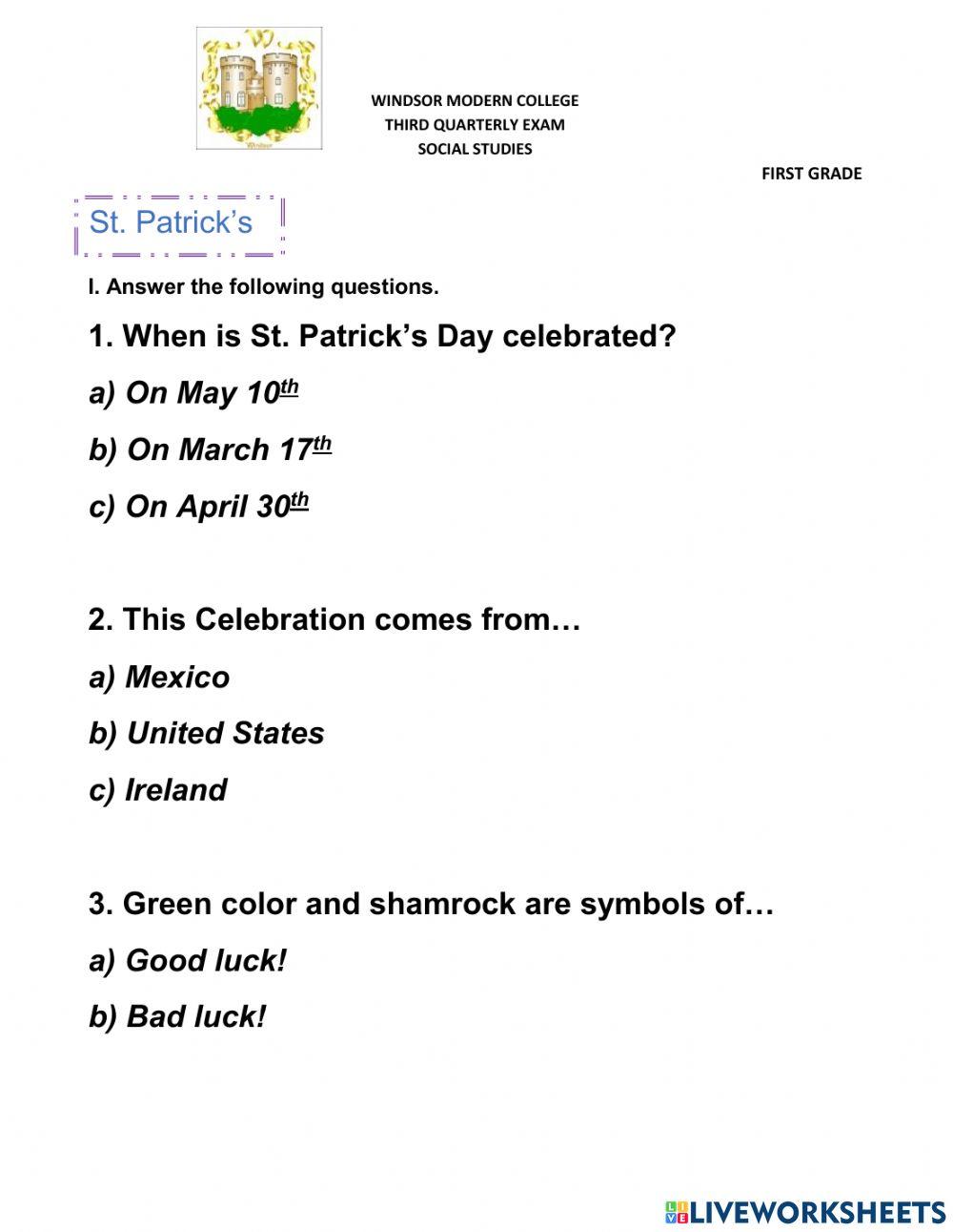 Homework | Free Interactive Worksheets | 1086528