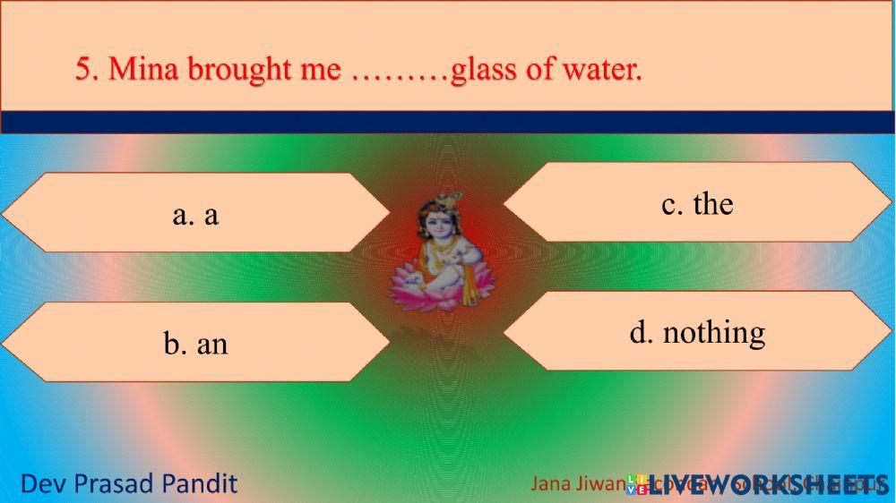 Articles | Dev Prasad Pandit | Live Worksheets