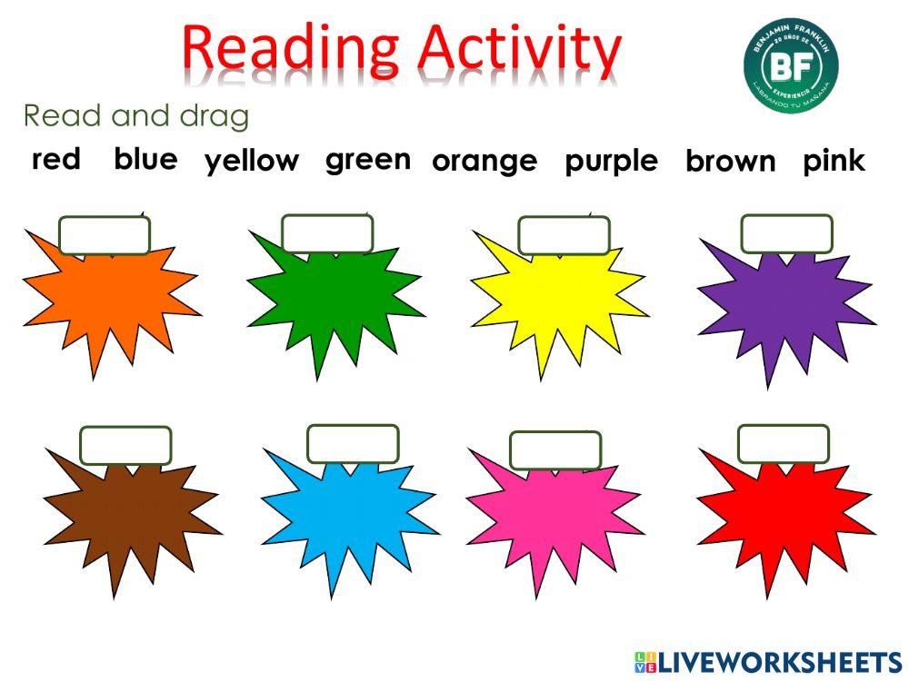 Reading online exercise for k3 | Live Worksheets