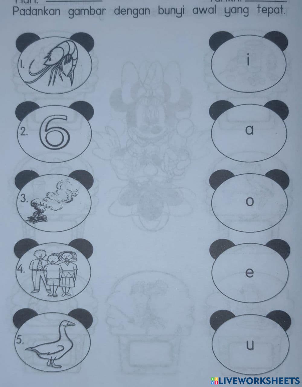 Tulis vokal awa… | Free Interactive Worksheets | 5059312