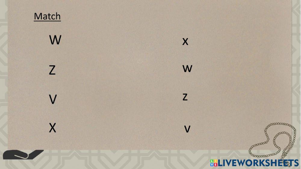 Letters online worksheet for KG1 | Live Worksheets