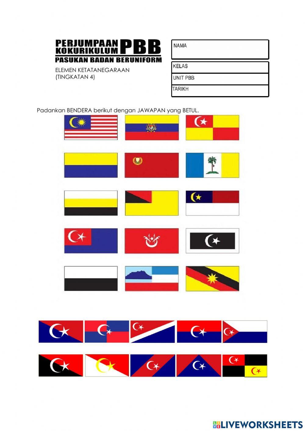 1088321 | Bendera Negeri di Malaysia dan Bendera Daerah