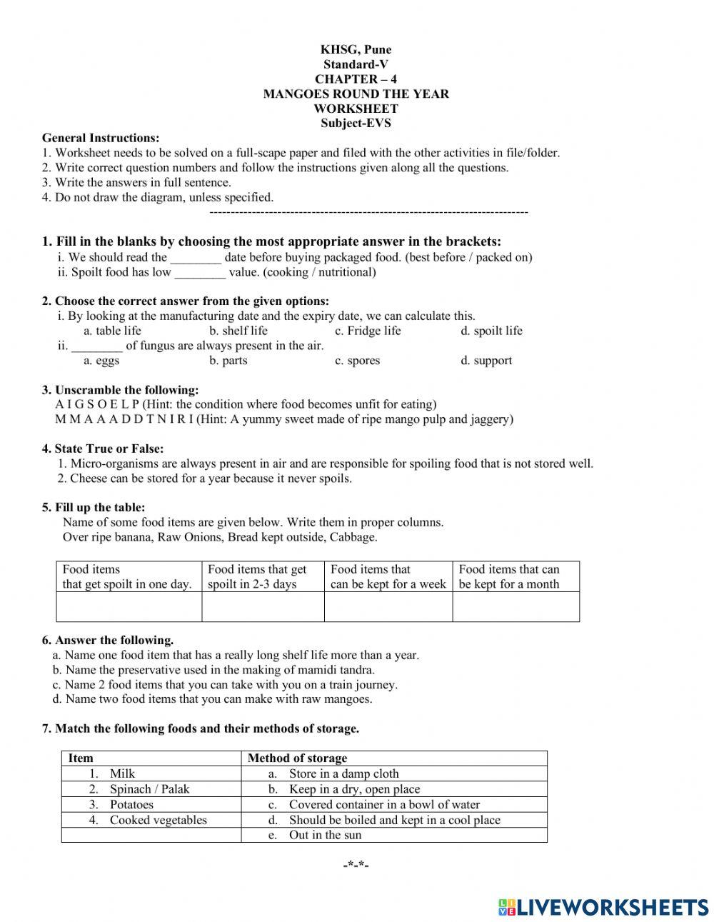 Maty worksheet | Live Worksheets