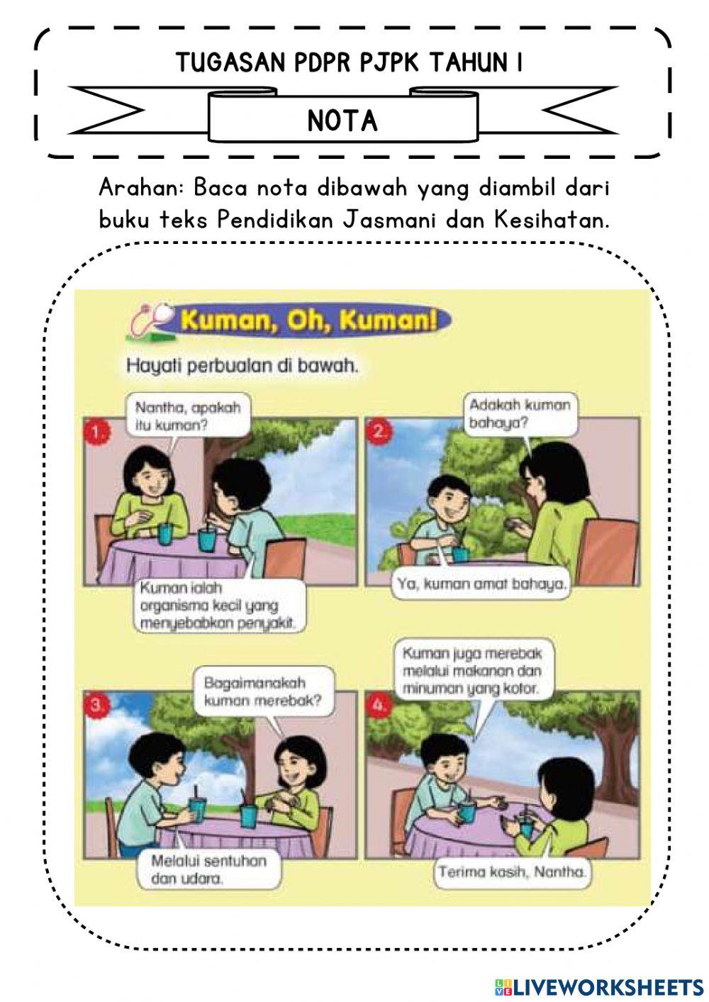 Pjpk y1 worksheet | Live Worksheets