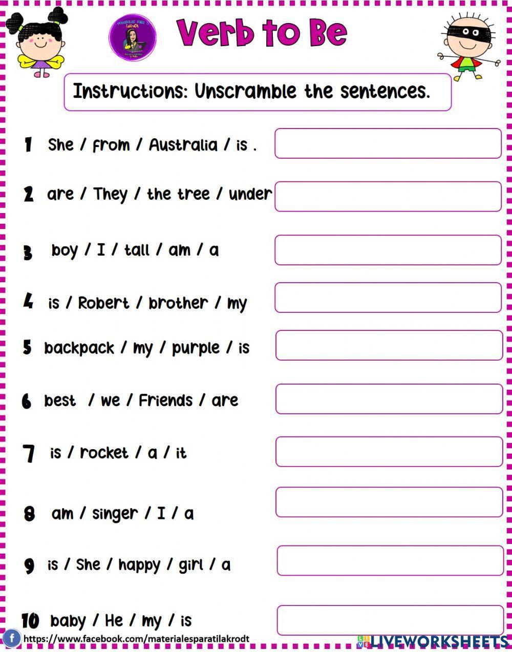 Unscramble Sentences Present Simple Worksheet Live, 44% OFF Unscramble Sentences Present Simple Worksheet Live, 44% OFF