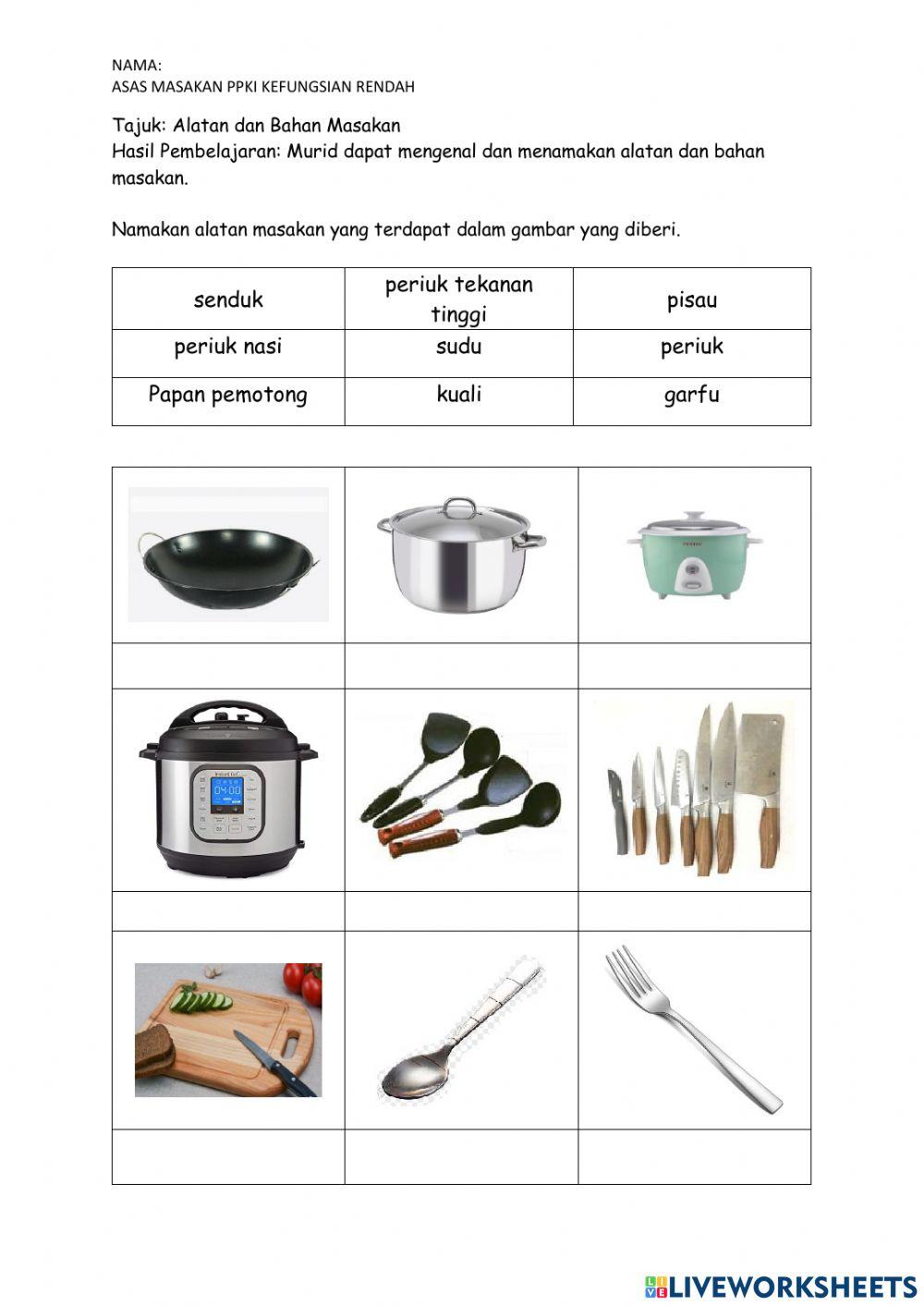 Alatan dan baha… | Free Interactive Worksheets | 1090851