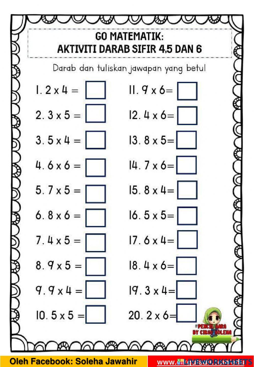 syazwaniSRISKU | darab sifir 2 hingga 6 5060998