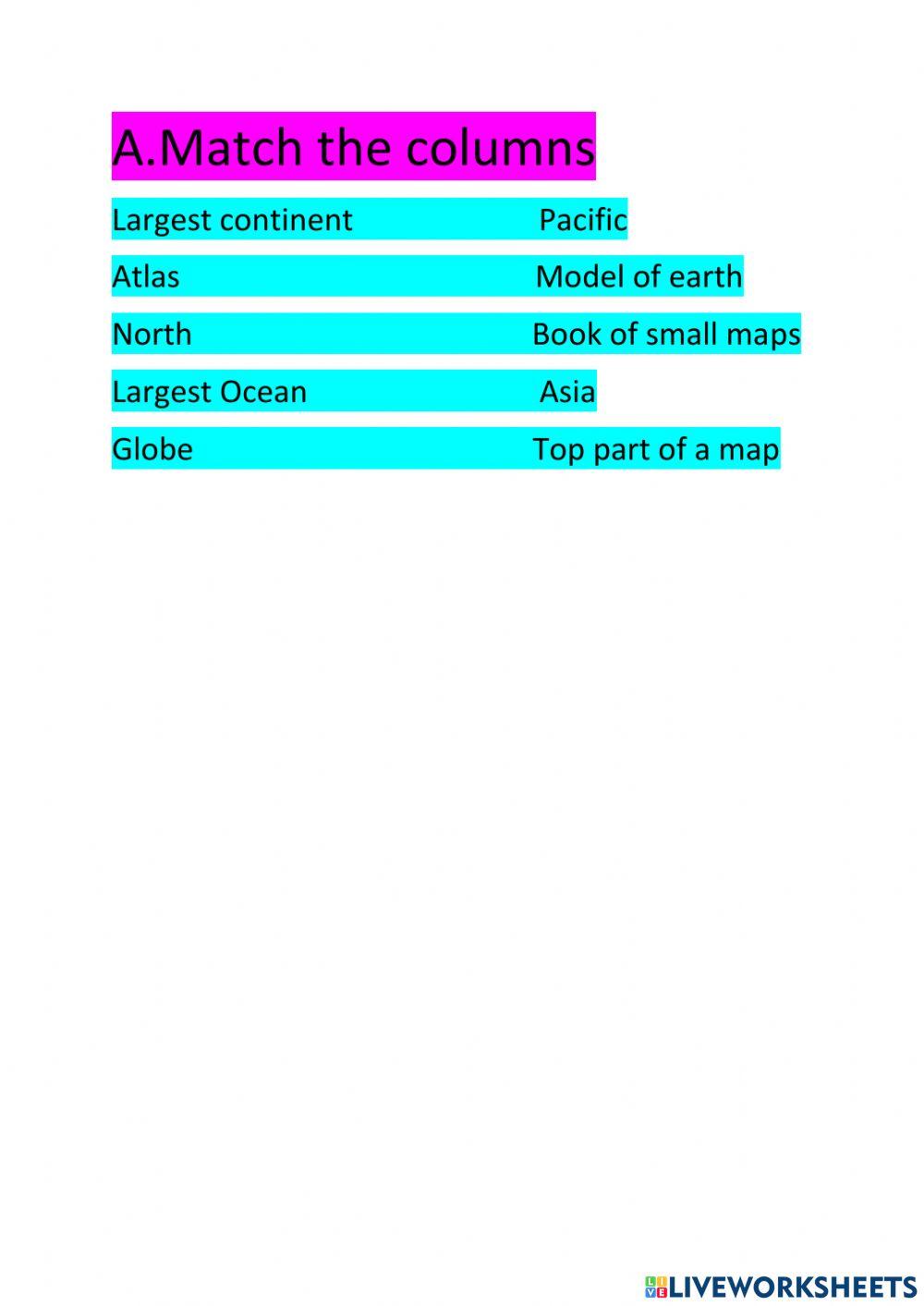 General Knowledge-2 worksheet | Live Worksheets