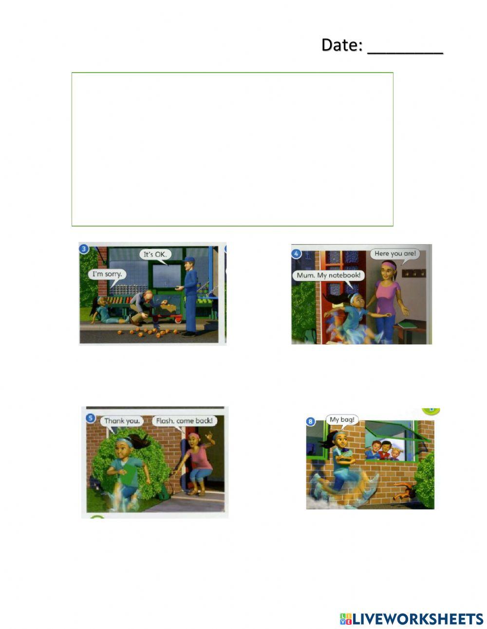 Watch out flash… | Free Interactive Worksheets | 1092132