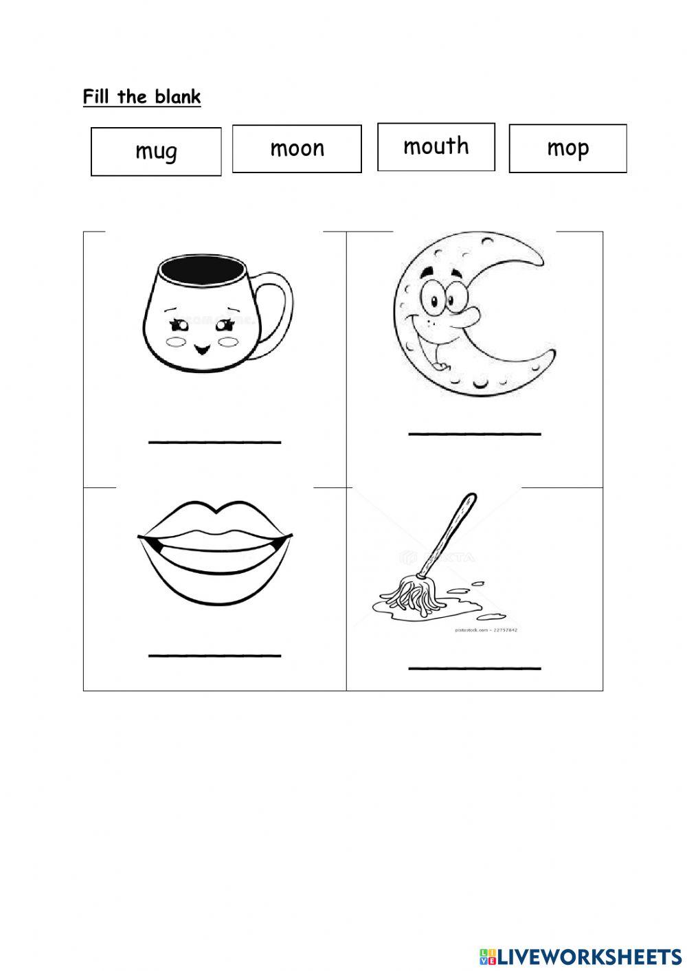 M words worksheet | Live Worksheets