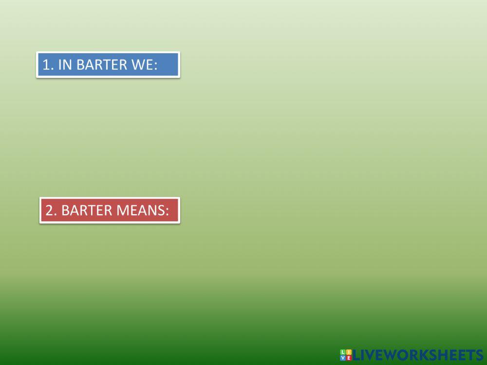 3096793 | CLASS 10TH ECONOMICS BARTER SYSTEM