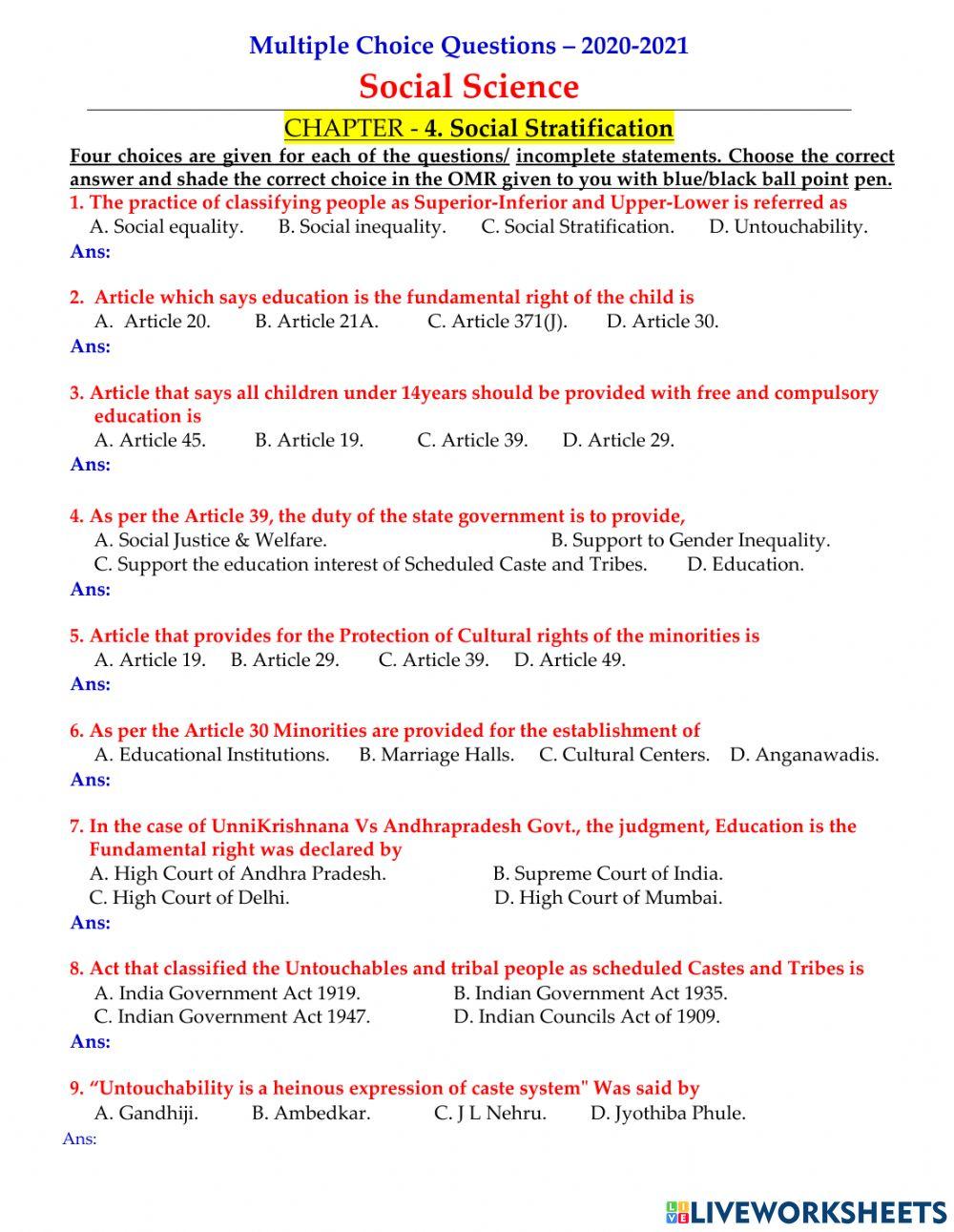 MDRSCHOOL372 Objective Type Questions 1093287 mdrschool372-objective-type-questions-1093287