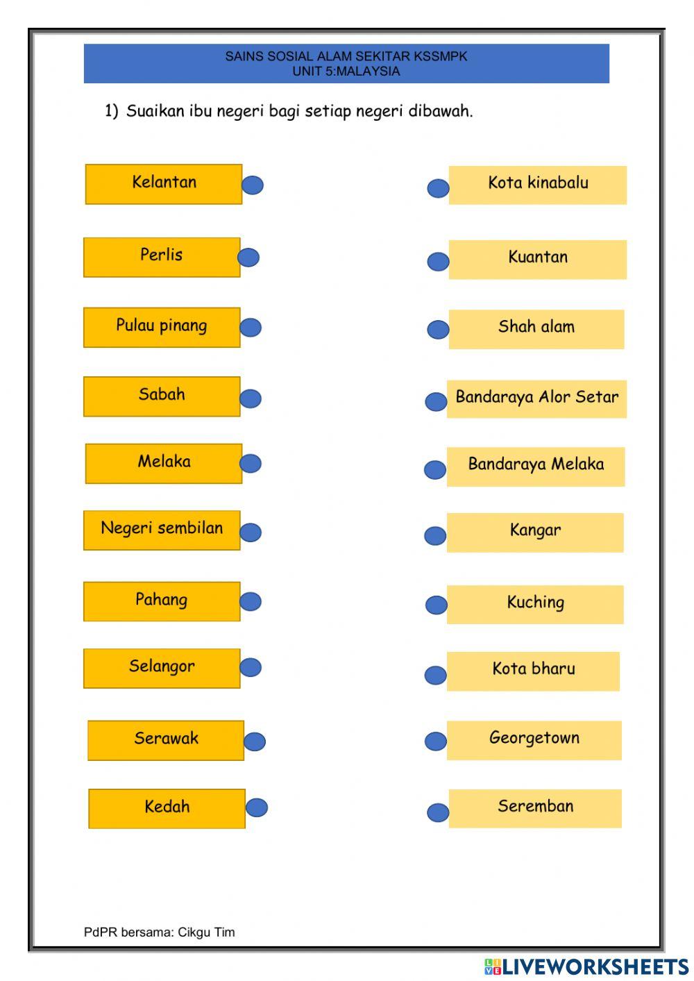 Unit 5: Malaysia worksheet | Live Worksheets