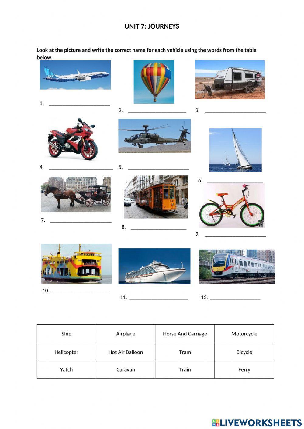 1094732 | Pulse Unit 7 - Type of Transport | faezah87