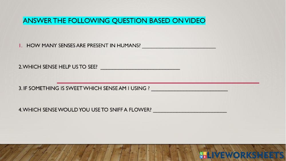 Five senses worksheet worksheet | Live Worksheets