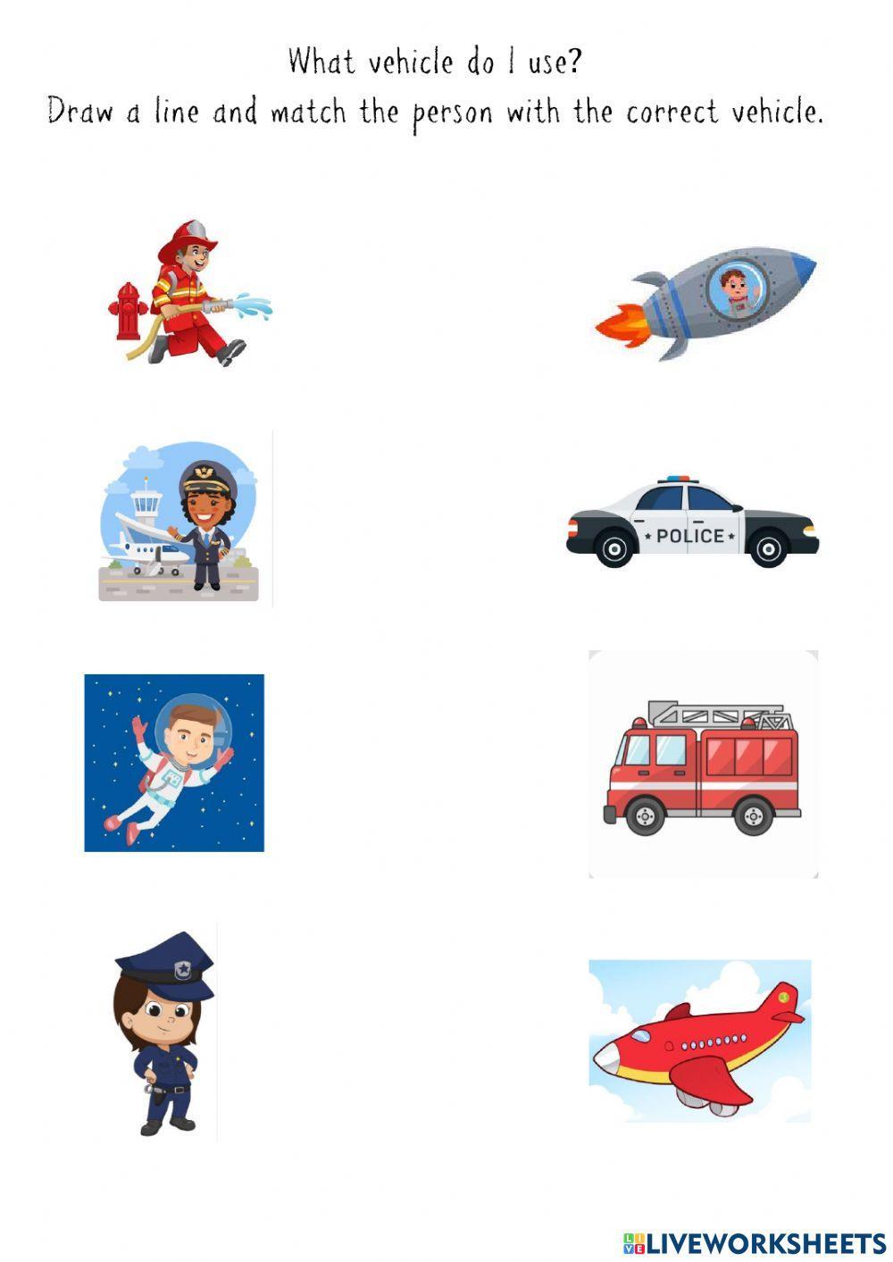 Jobs Matching A… | Free Interactive Worksheets | 1095369