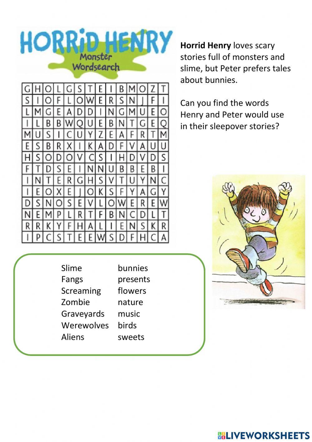Horrid Henry 1095718 | Nuray Göker | Live Worksheets