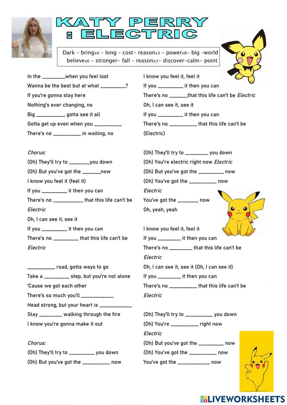 1095953 | Electric song by Katy Perry | carolalive