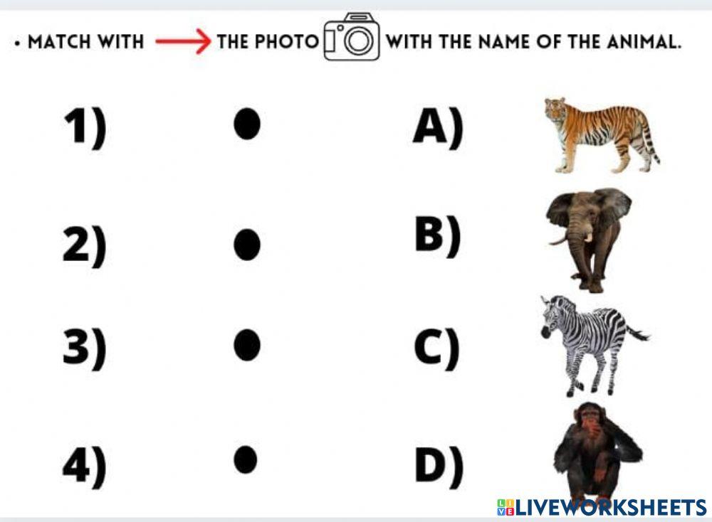 Wild animals online exercise for Grade 5 | Live Worksheets