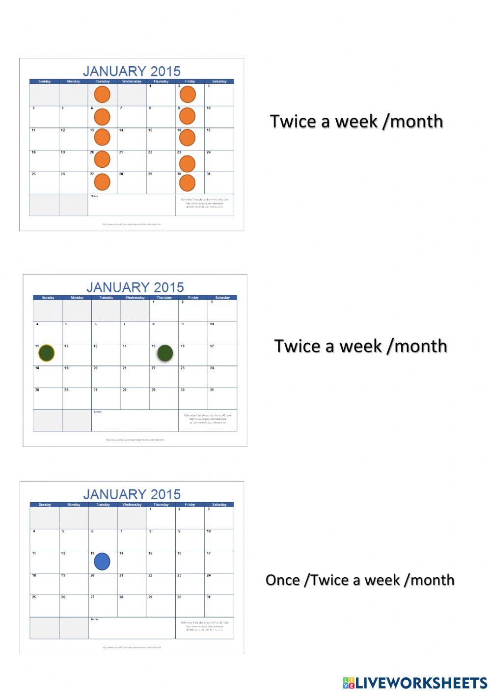 twice-once online exercise for | Live Worksheets