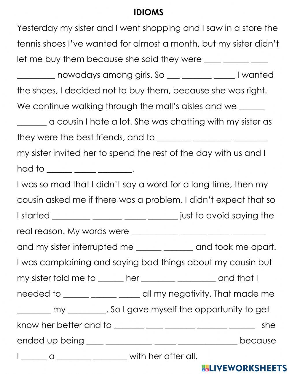 IDIOM STORY (1 TO 8) 1735 | ALE VALENZUELA | Live