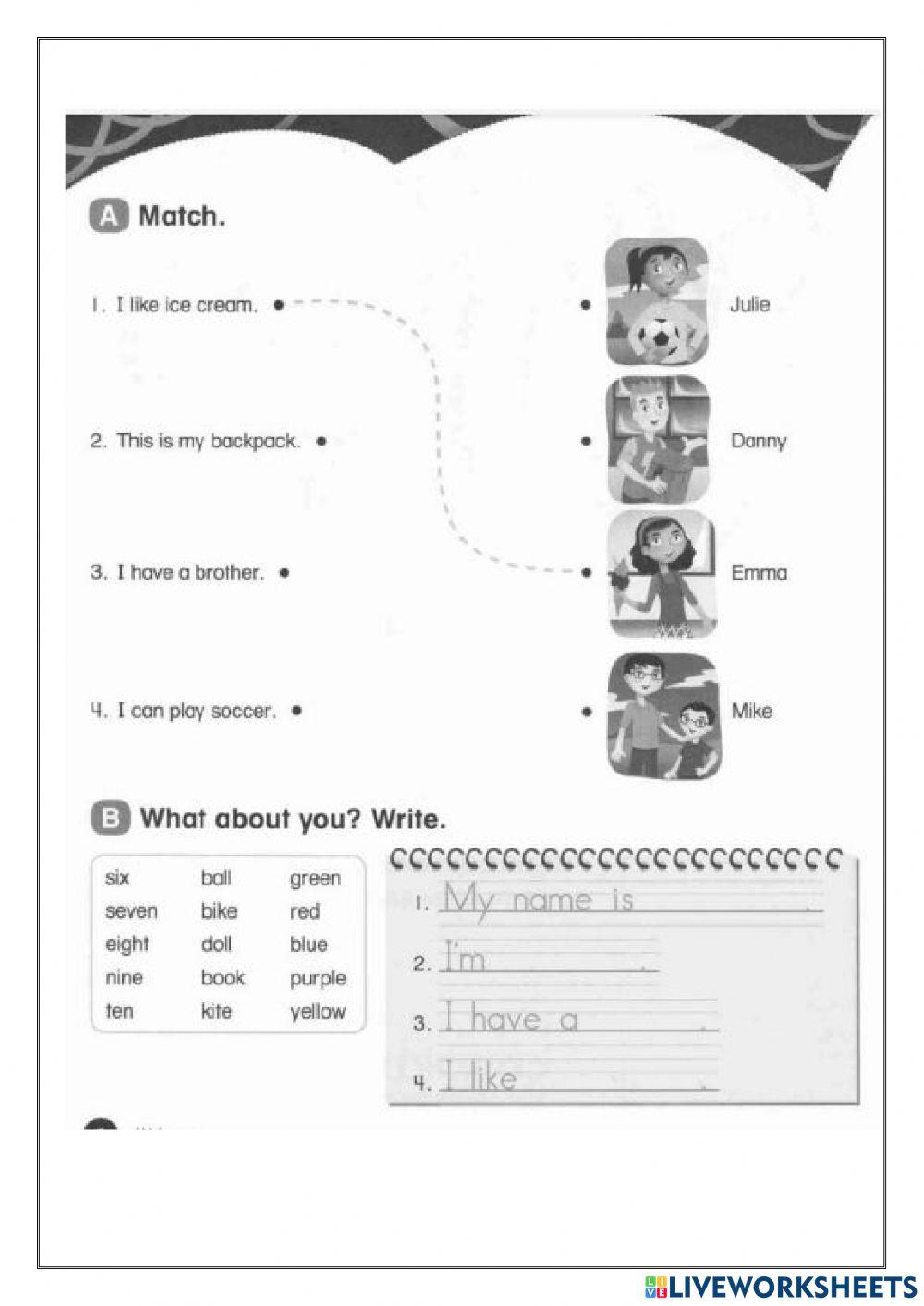 Welcome interactive activity for GRADE 4 | Live Worksheets