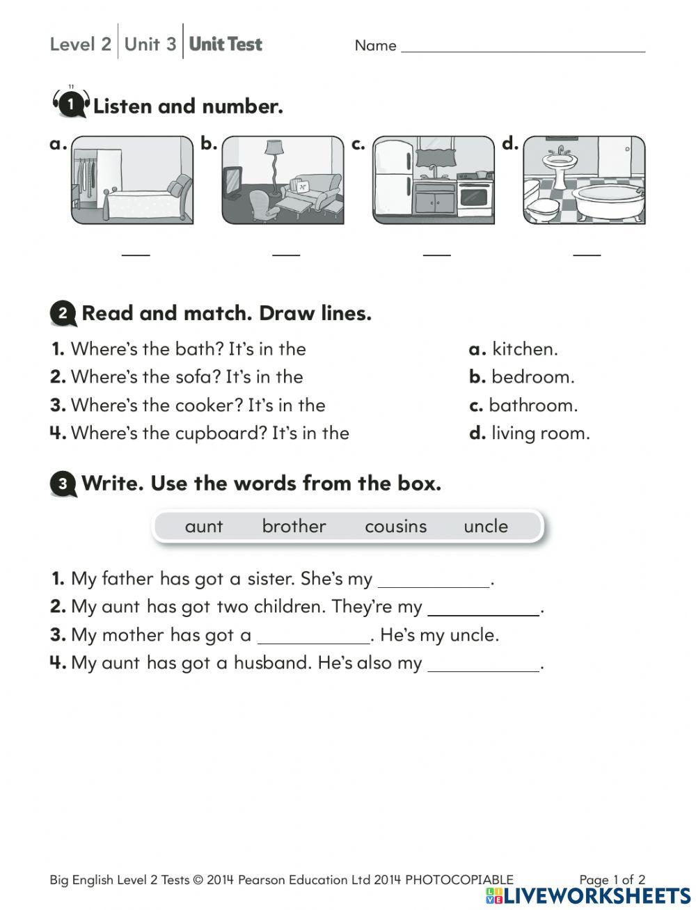Big english 2 -… | Free Interactive Worksheets | 6638076