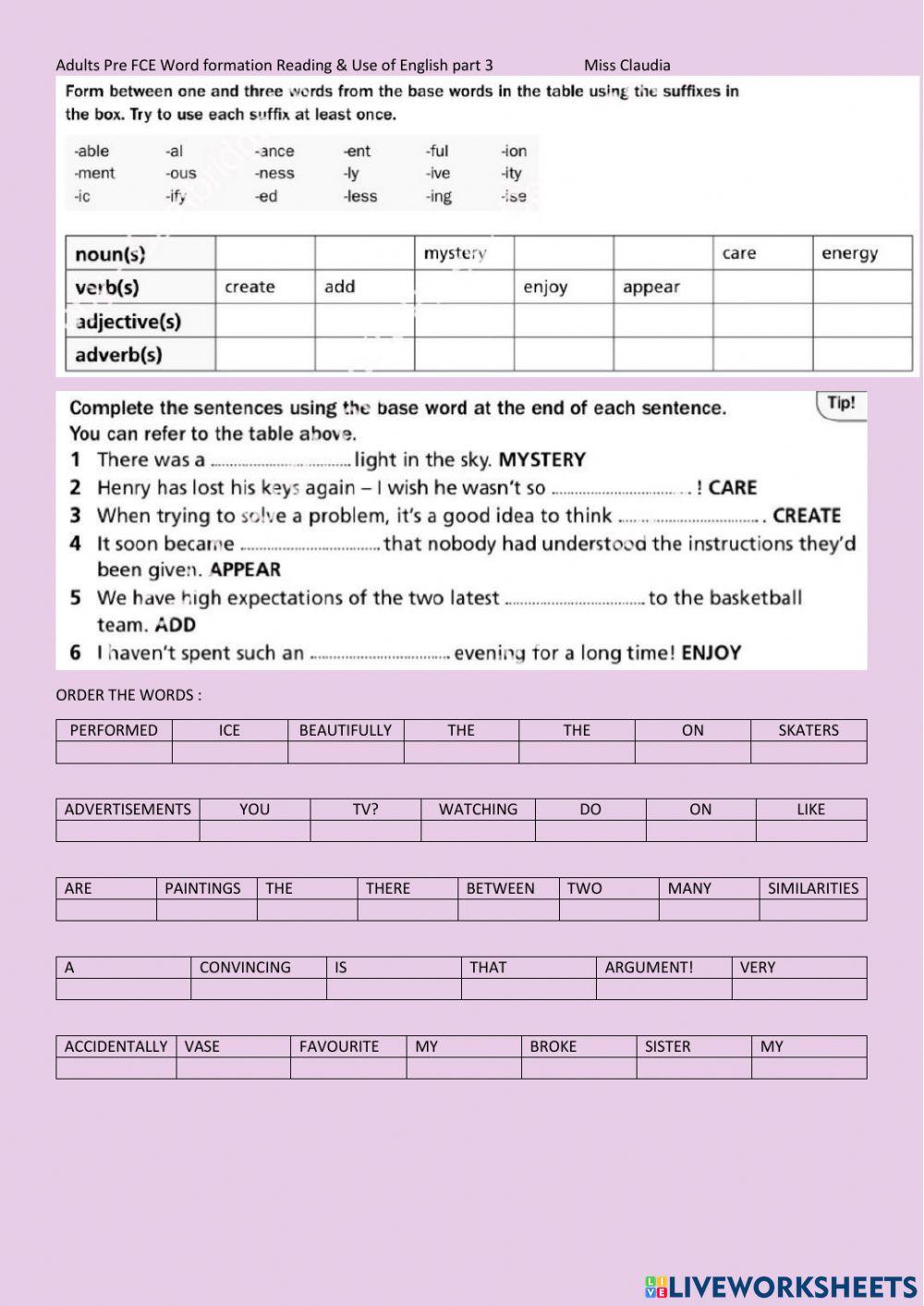 1096888 | Reading and use of englisg fcepart 3 | Claudia