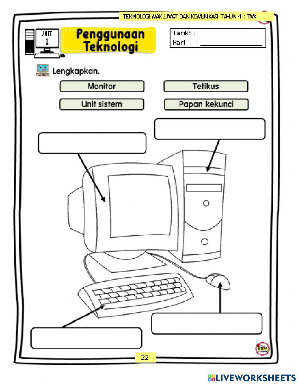 Alatan Komputer 1097496 | nikamz88 | Live Worksheets