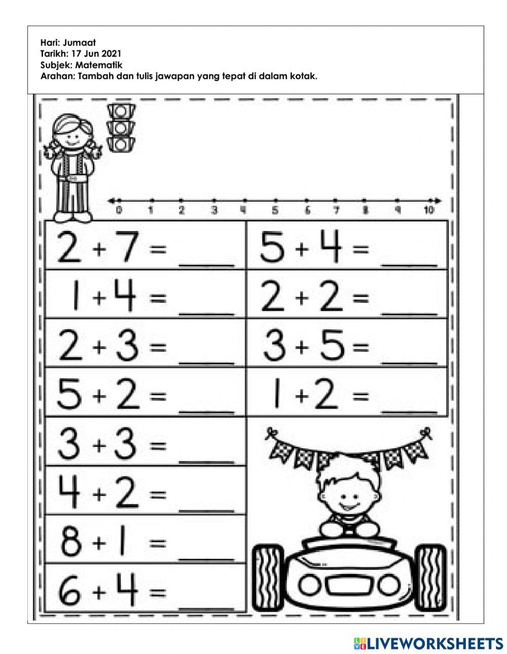 Pkp tugasan mate sains 6y worksheet | Live Worksheets