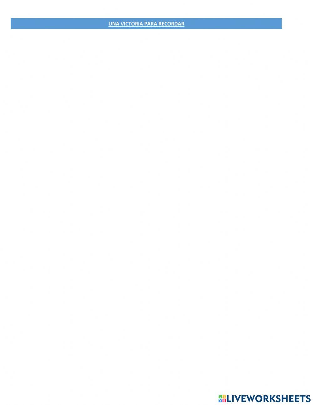 Belgrano en Curuzú Cuatiá worksheet | Live Worksheets