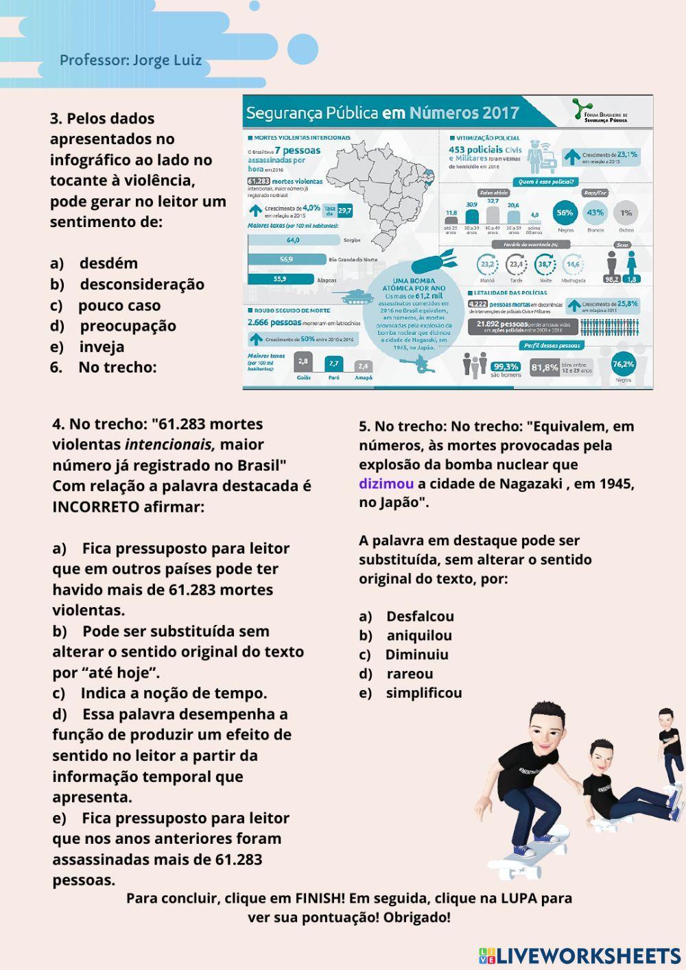 Infográficos interactive worksheet | Live Worksheets