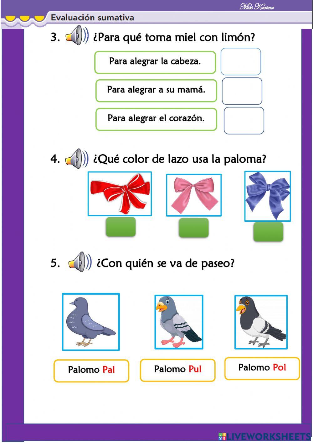 Evaluo mi aprendizaje worksheet | Live Worksheets