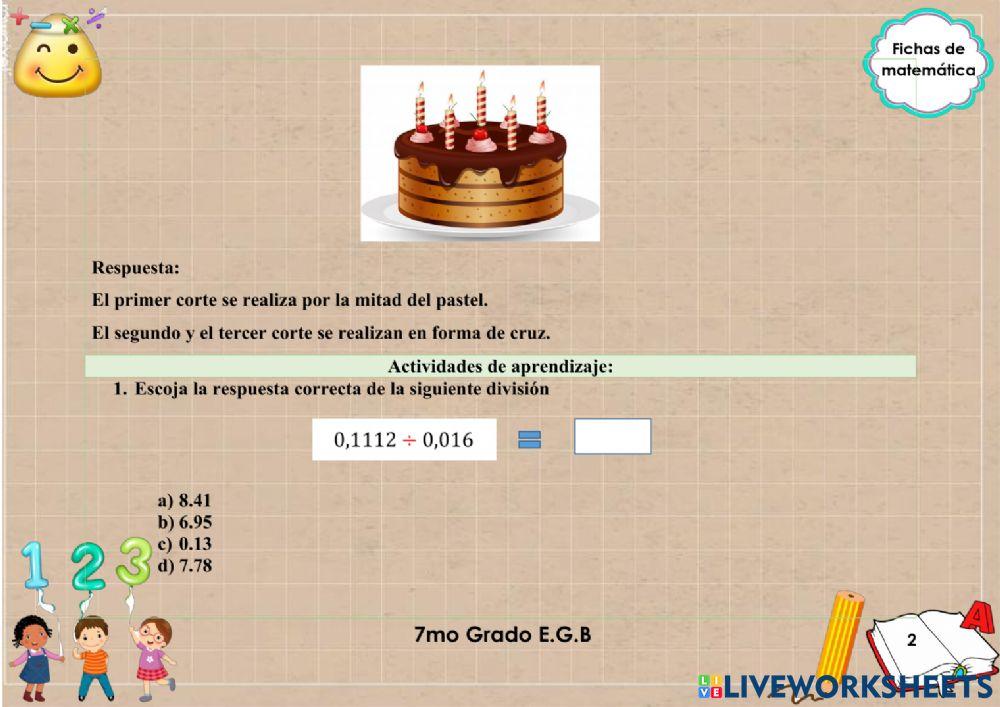 Unidad 1 interactive activity for Séptimo | Live Worksheets
