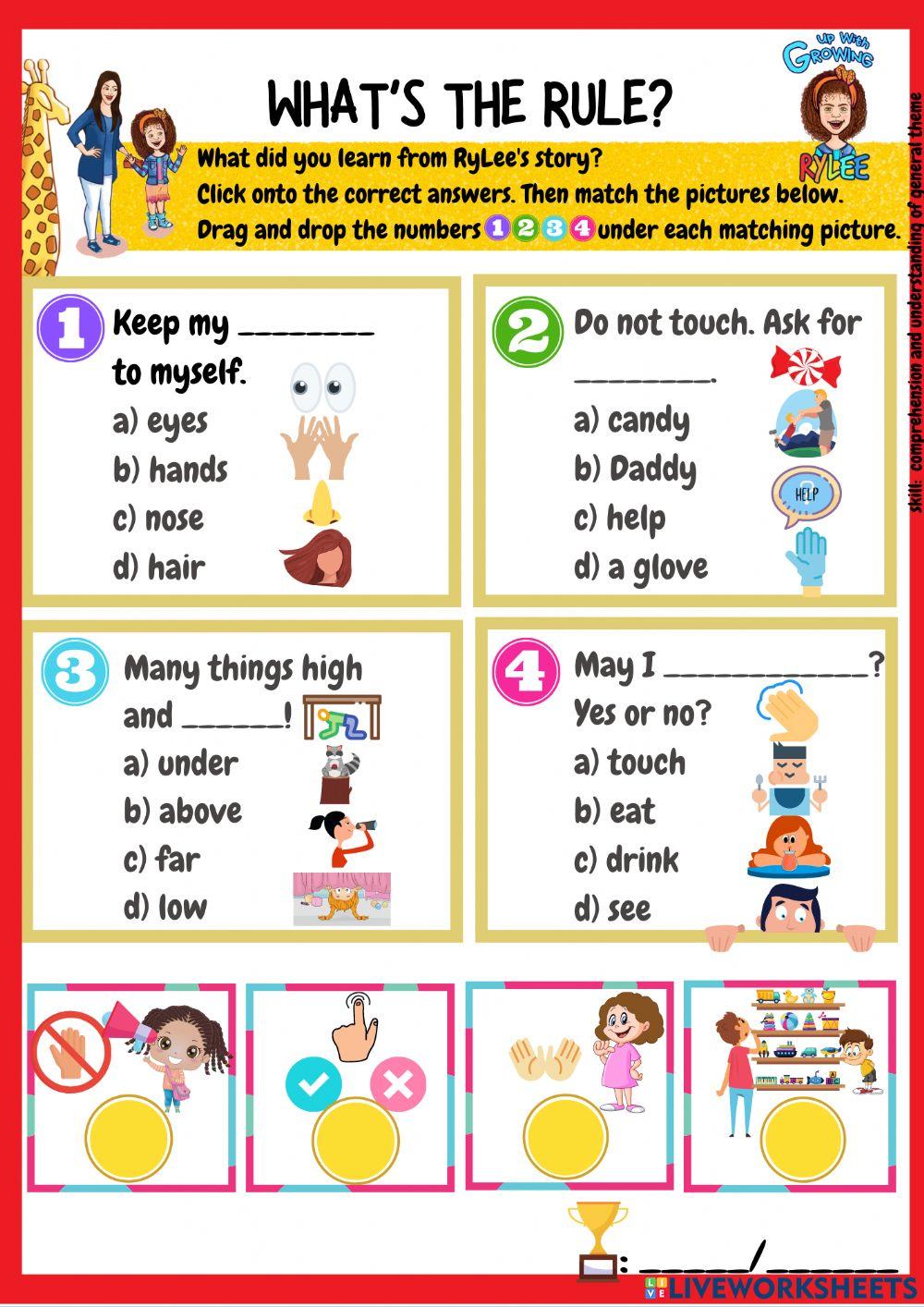 What's the rule? interactive worksheet | Live Worksheets