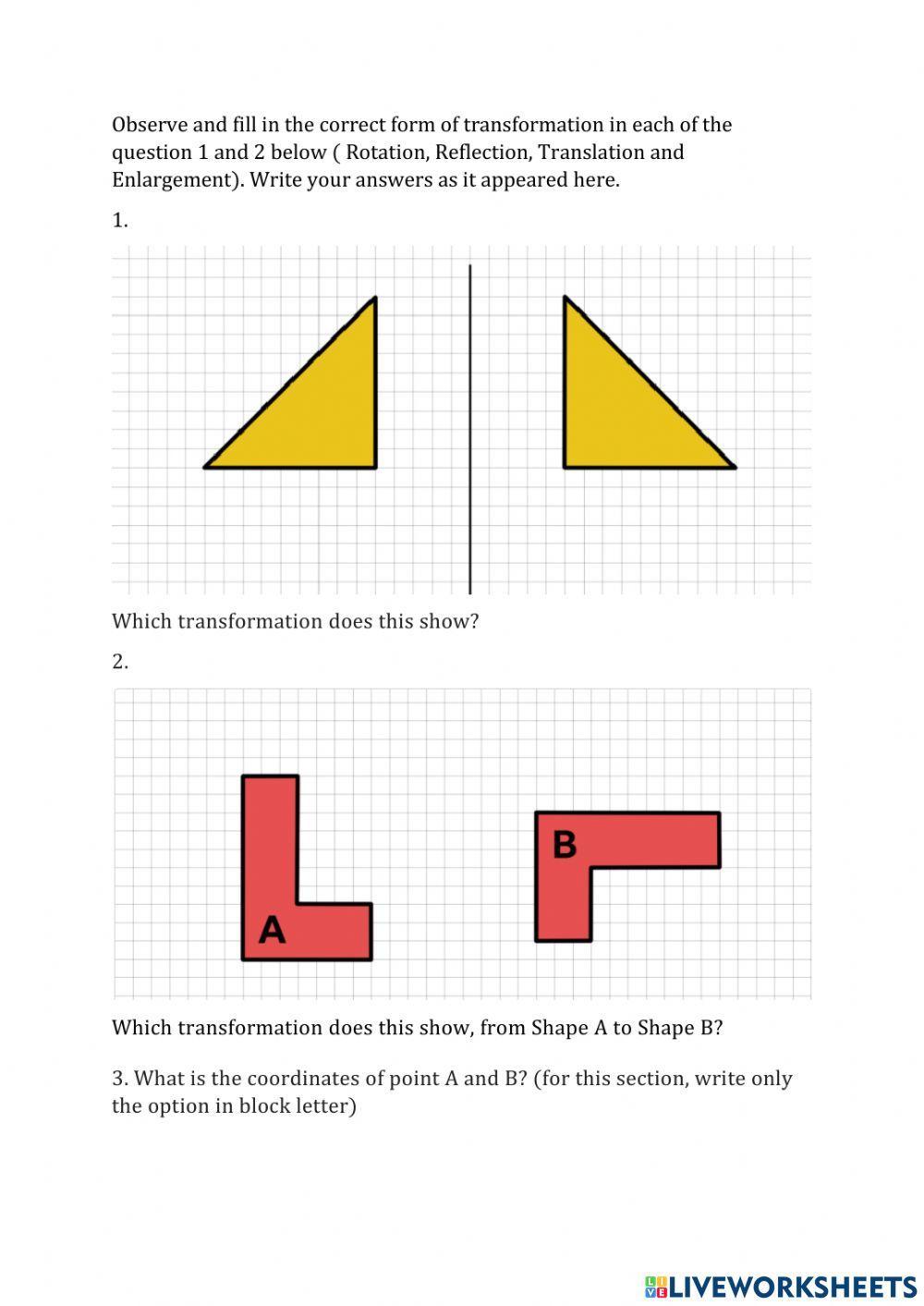 Cartesian plane… | Free Interactive Worksheets | 1100951