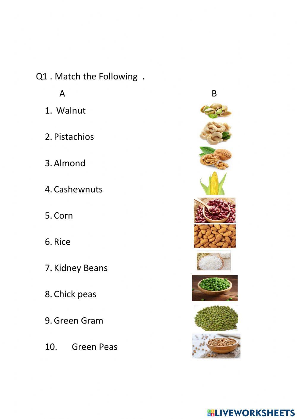 EVS Worksheet interactive worksheet for Grade - 1 | Live Worksheets