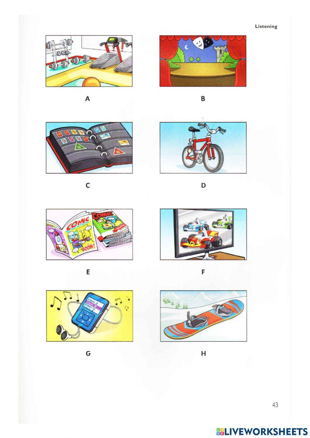 Flyers 2 - Test 3 - Listening online exercise for | Live Worksheets