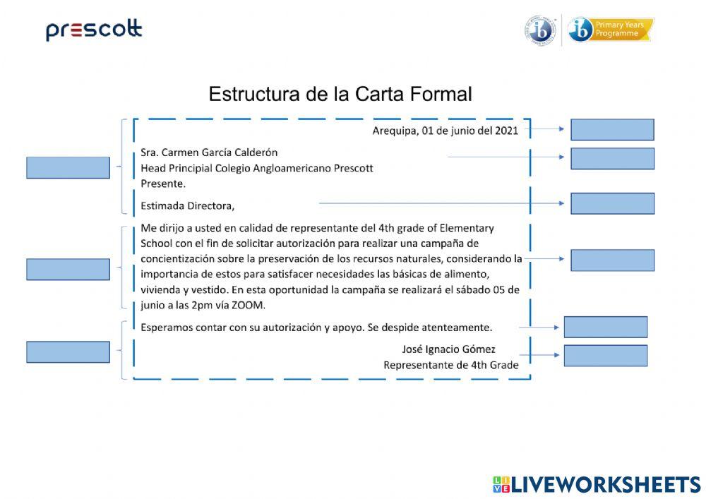Carta Formal Estructura