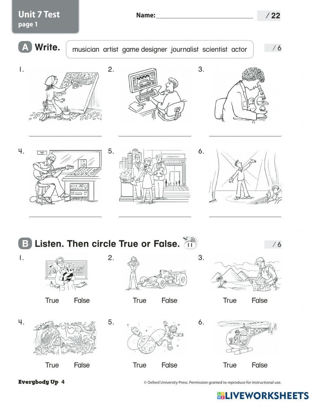 Everybody Up 4 … | Free Interactive Worksheets | 3531234