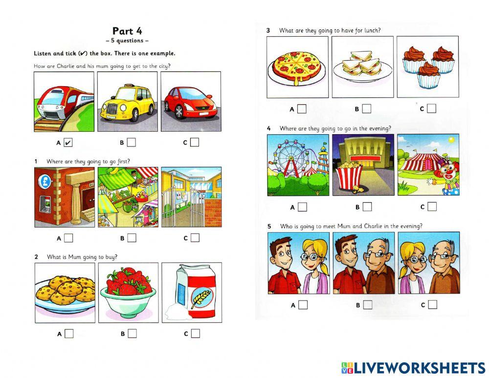 Flyers Listening Comprehension Part 4 5043200 | ADRIANA