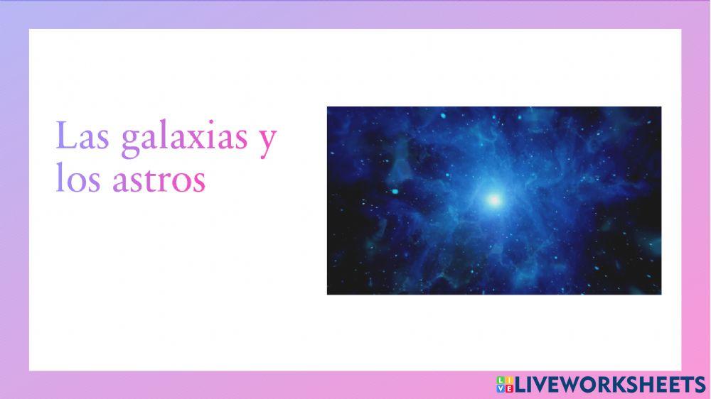 Los astros y galaxias worksheet | Live Worksheets