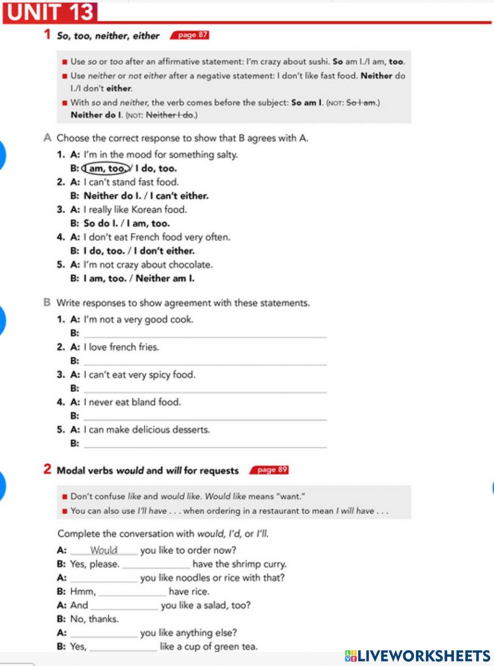 Interchange 1 U… | Free Interactive Worksheets | 5324282