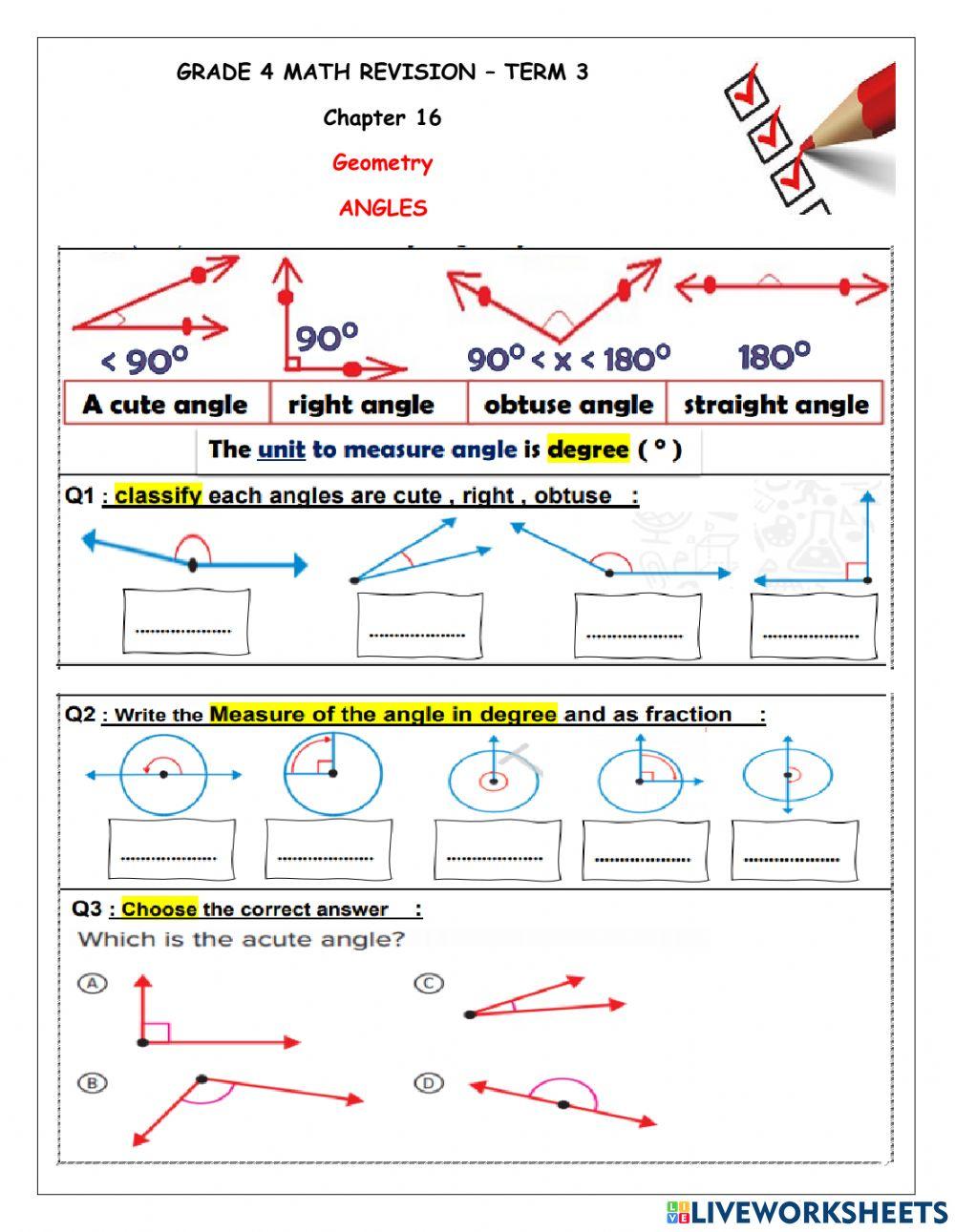 geometry math problems for grade 4