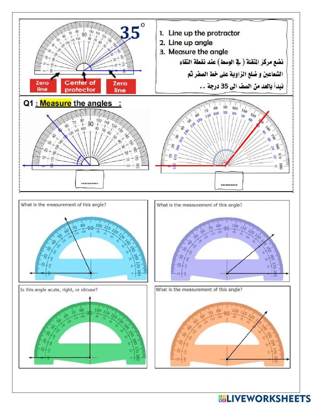 geometry angles worksheet grade 4