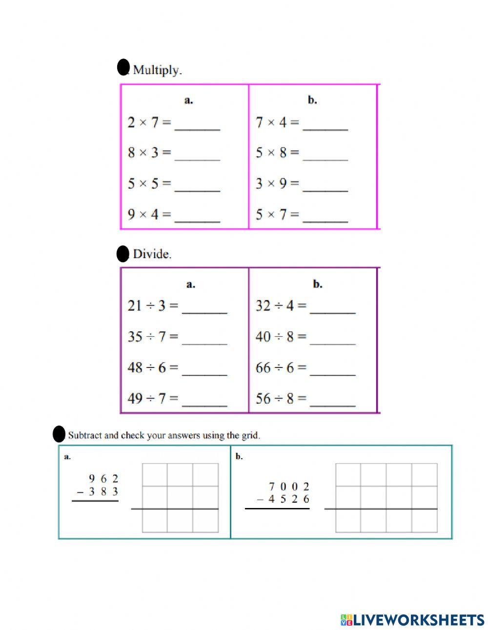 1055759 | Math revision | Zeinabfakih | LiveWorksheets