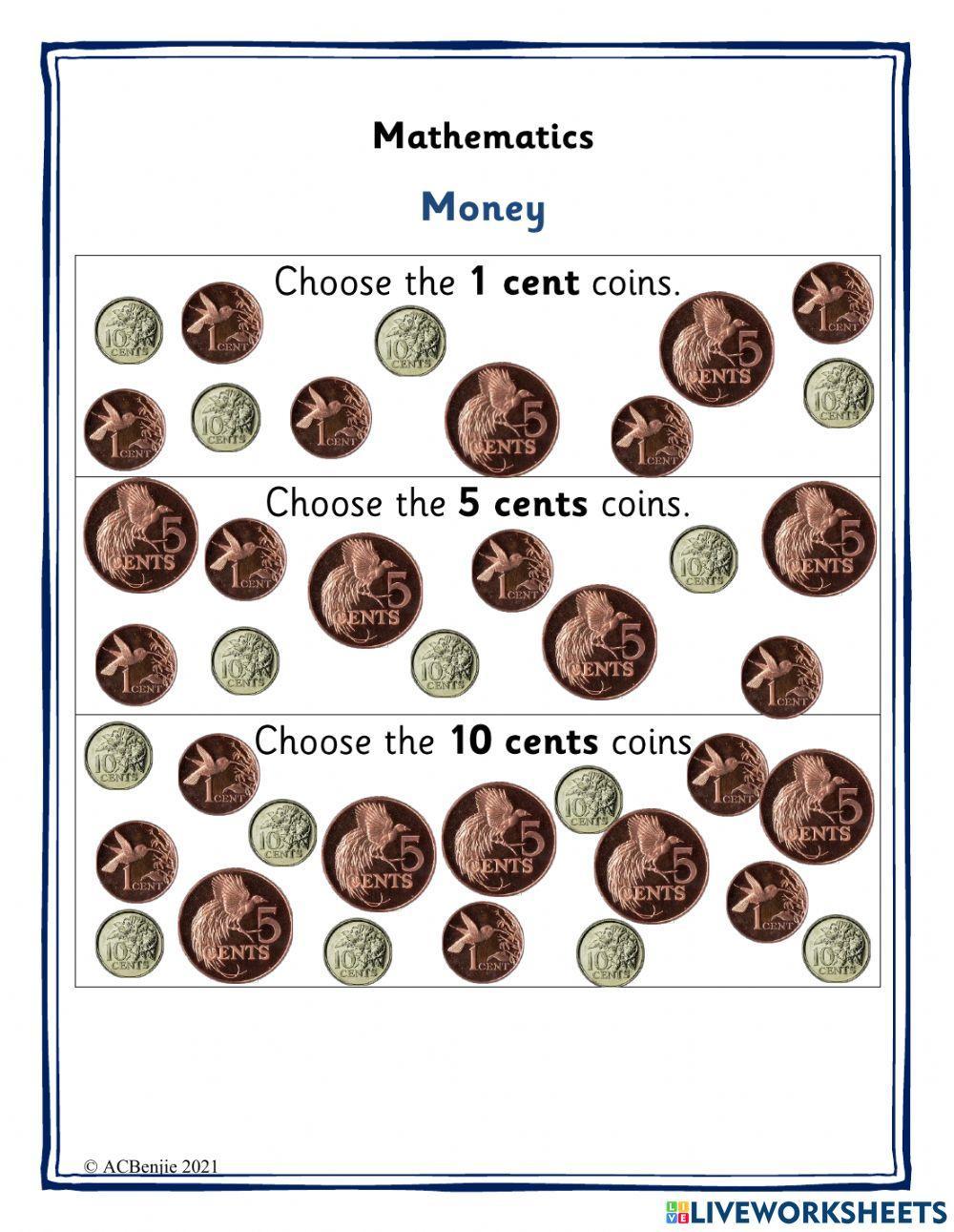 Money - TT Coins | Free Interactive Worksheets | 1055161