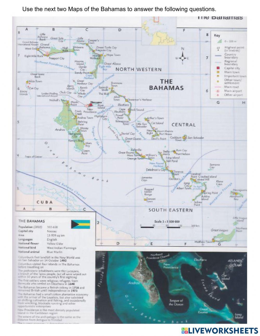 6619316 | Map of the Bahamas Questions p. 108 -109