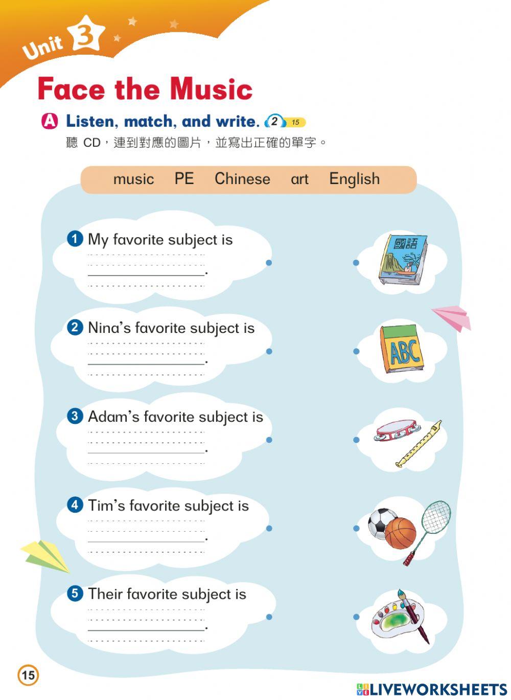 FM Book 6 Lesson 3 workbook worksheet | Live Worksheets