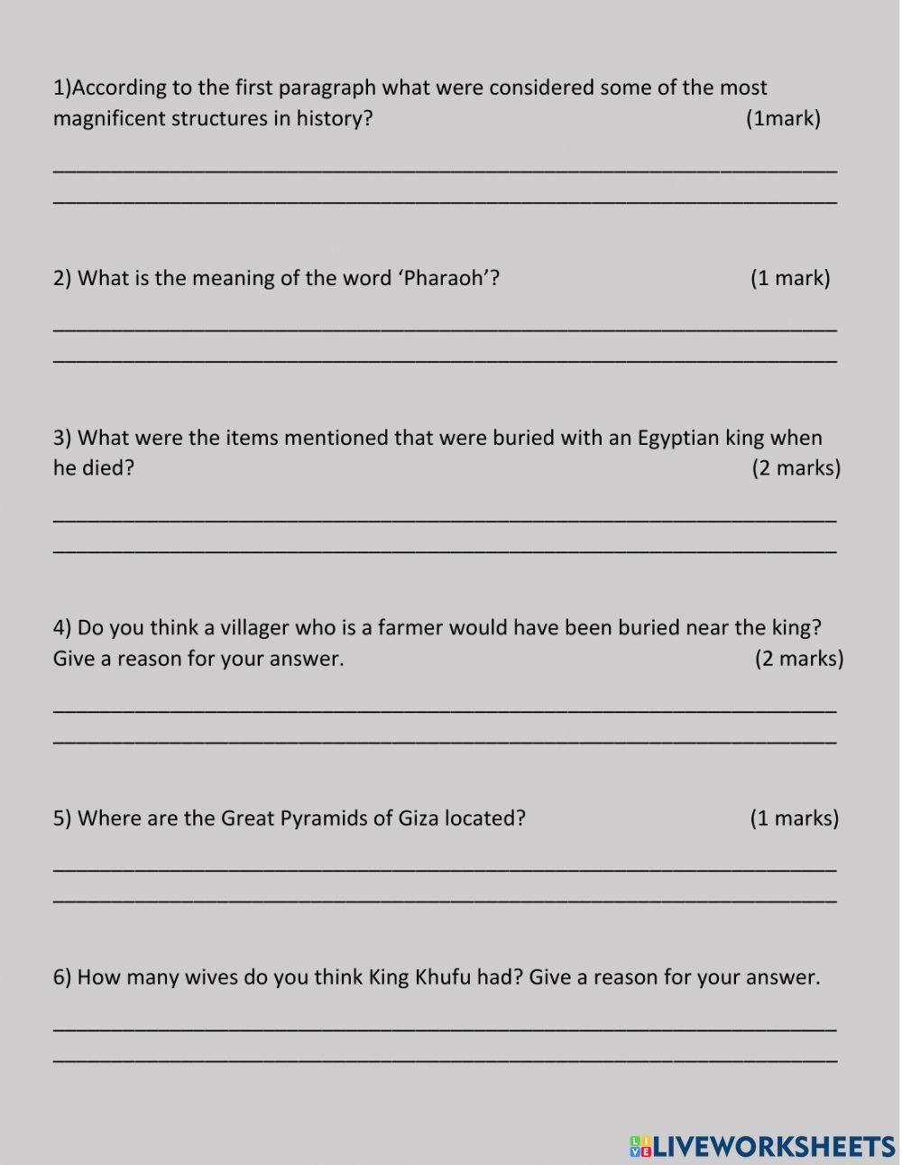 Comprehension Term Test worksheet | Live Worksheets Comprehension Term Test worksheet | Live Worksheets